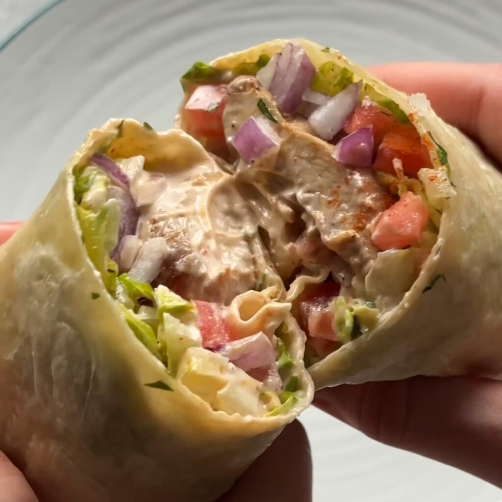 Spicy and Easy Chicken Wrap Recipe (High Protein) - Maja's Recipes