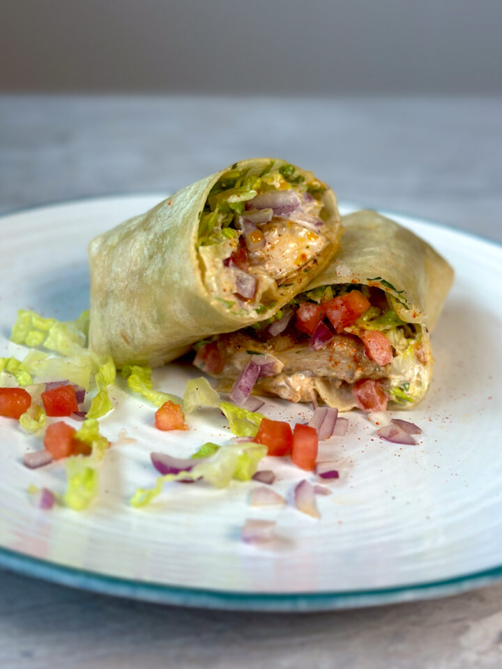 Spicy and Easy Chicken Wrap Recipe (High Protein) - Maja's Recipes