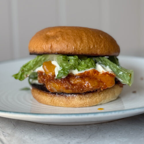 Grilled Chicken Cheese Burger - Maja's Recipes