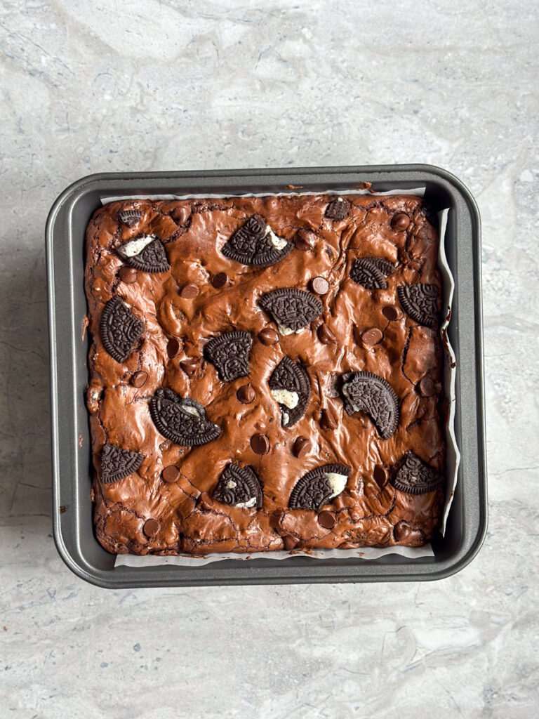 Easy Fudgy Oreo Brownie Recipe - Maja's Recipes