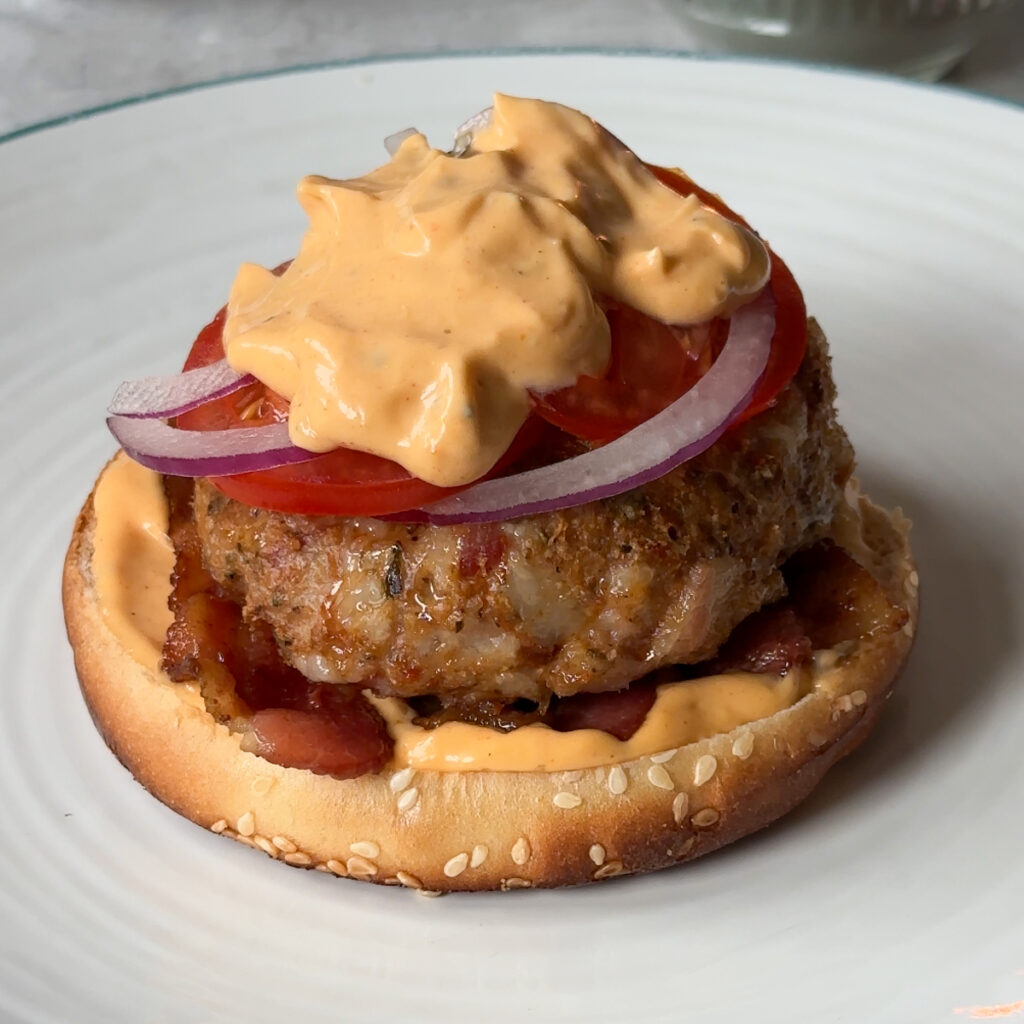 BLT Baked Chicken Burgers (Easy Recipe) - Maja's Recipes