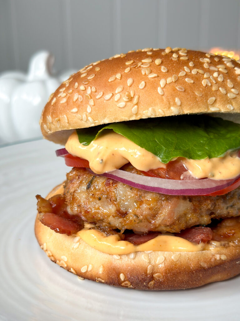 BLT Baked Chicken Burgers (Easy Recipe) - Maja's Recipes