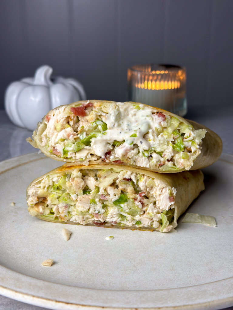 Chopped Chicken Caesar Salad Wrap - Maja's Recipes