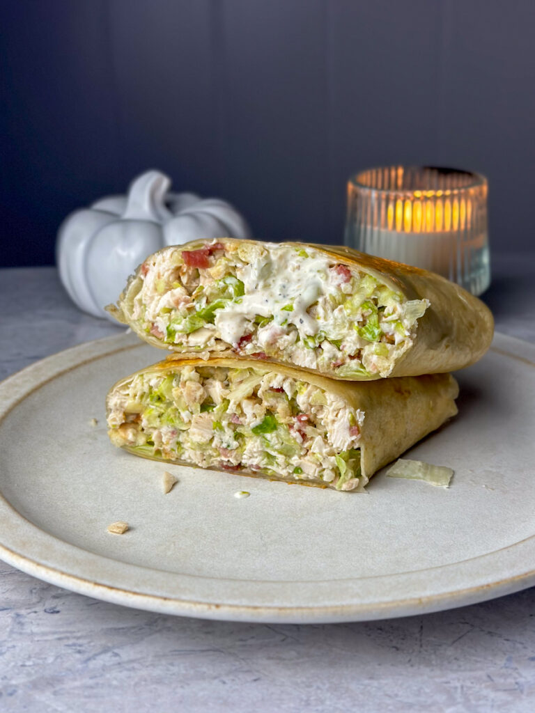 Chopped Chicken Caesar Salad Wrap - Maja's Recipes