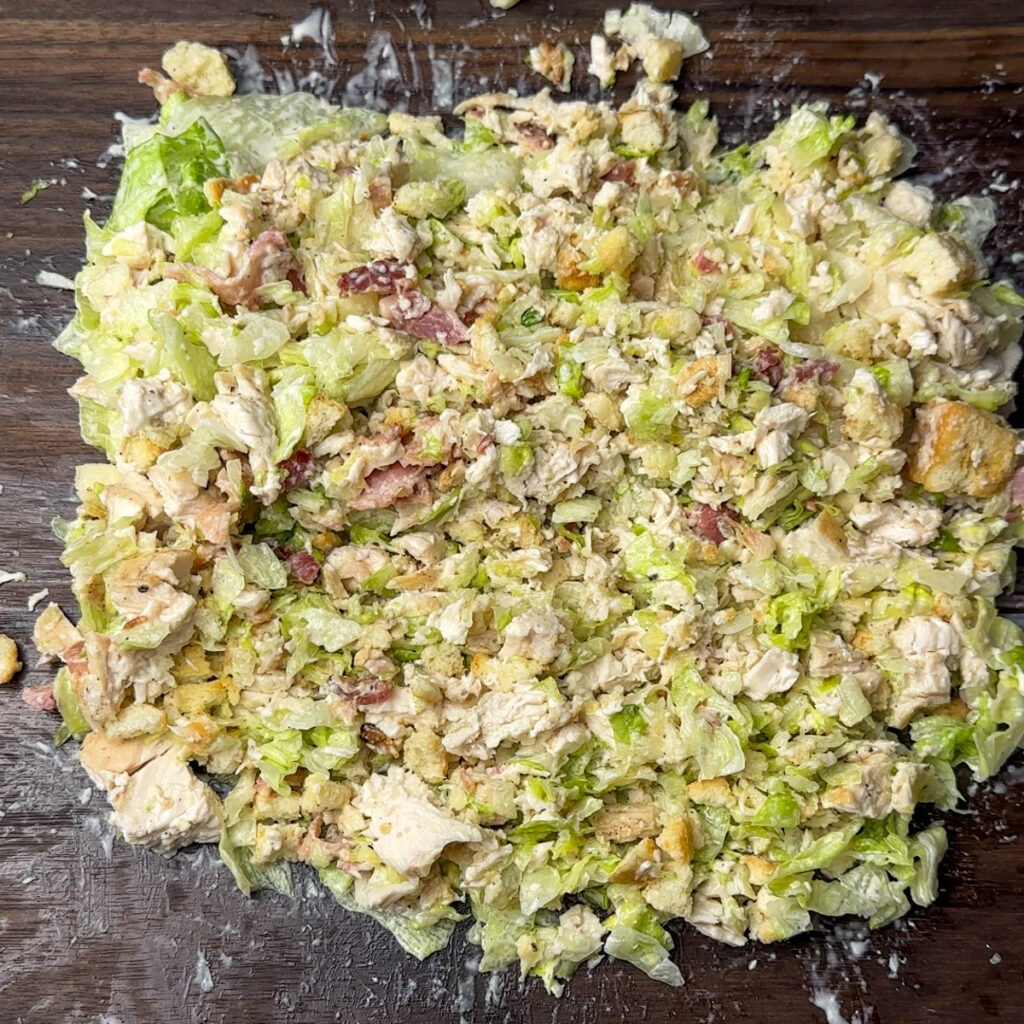 Chopped Chicken Caesar Salad Wrap - Maja's Recipes