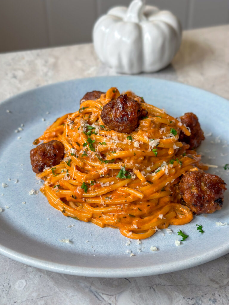 Creamy Spaghetti and Meatballs Recipe (Quick & Easy) - Maja's Recipes