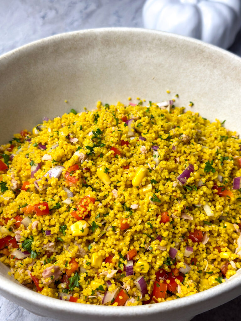 10 Minute Tuna Couscous Salad Recipe - Maja's Recipes