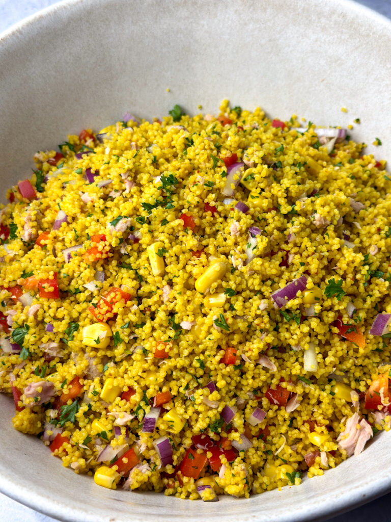 10 Minute Tuna Couscous Salad Recipe - Maja's Recipes