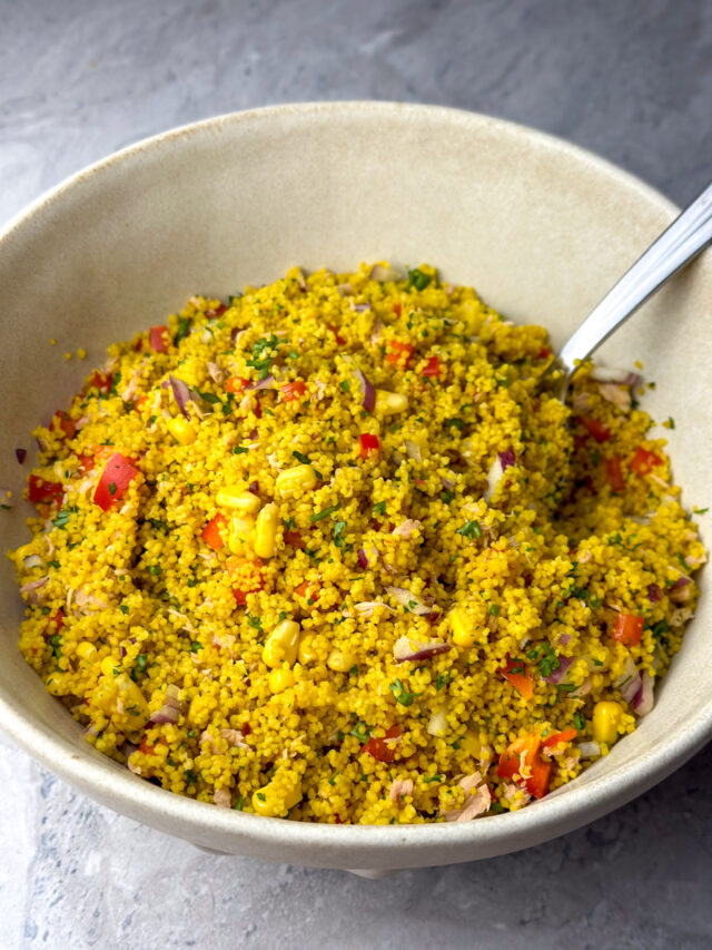 10 Minute Tuna Couscous Salad Recipe - Maja's Recipes