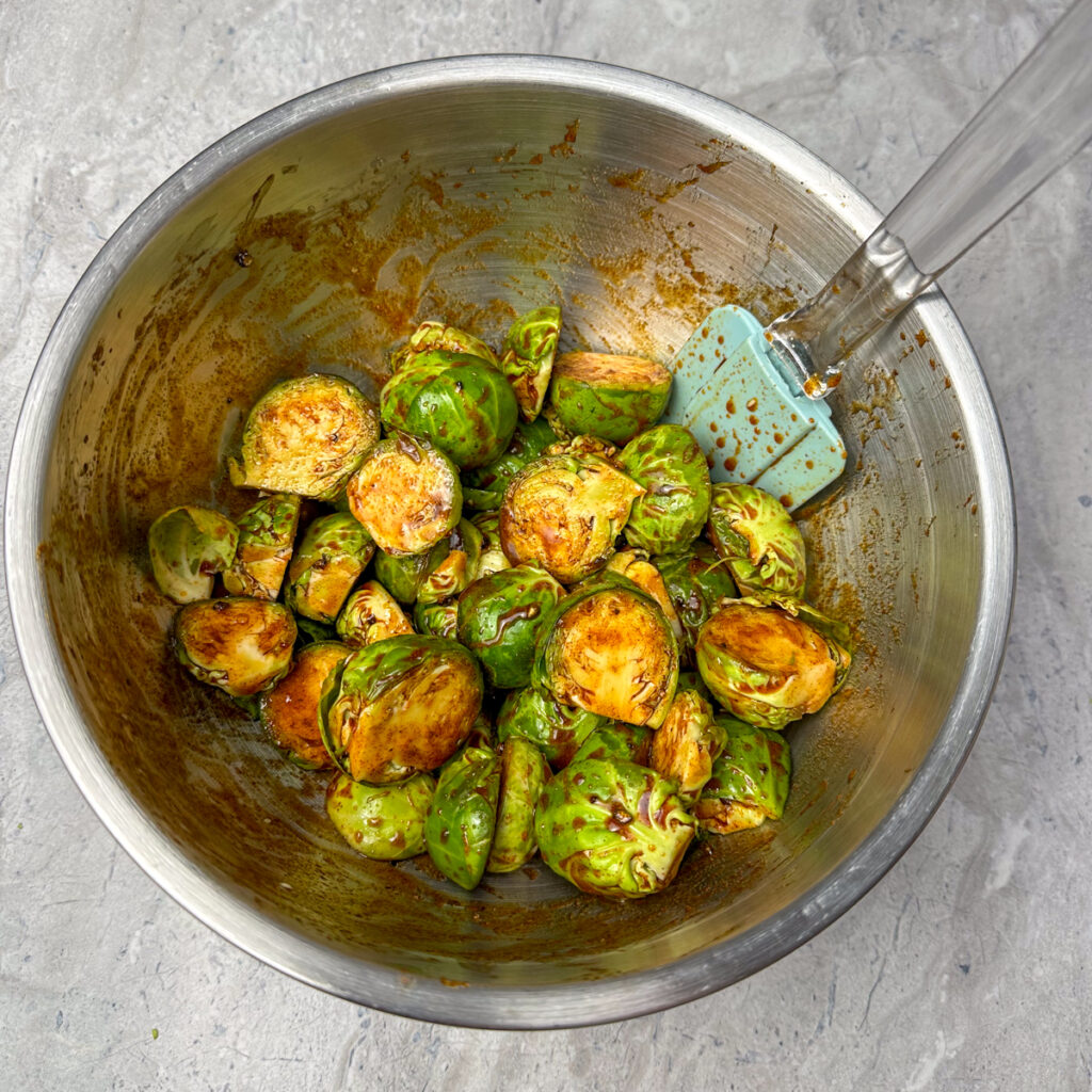 Maple Glazed Brussel Sprouts Recipe (with balsamic) - Maja's Recipes