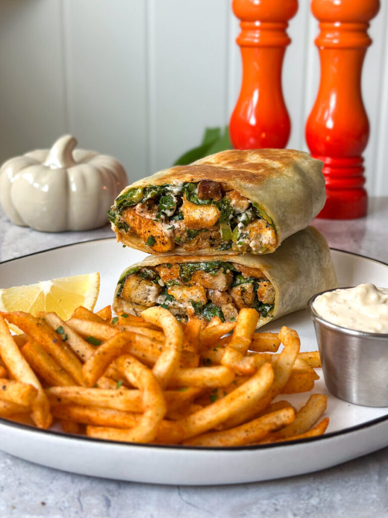 Easy Crispy Chicken Wrap Recipe (extra crunchy) - Maja's Recipes
